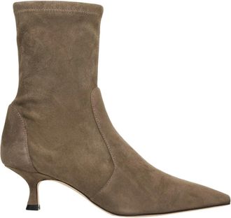 Stuart Weitzman Stiefel - Suede boots Naomi - Gr. 36,5 (EU) - in Beige - für Damen