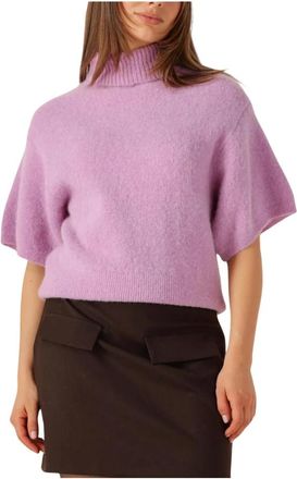 Notre-V Damen, Strickwaren, Lila, MGröße