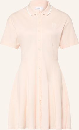 Lacoste Piqu&eacute;-Polokleid rosa