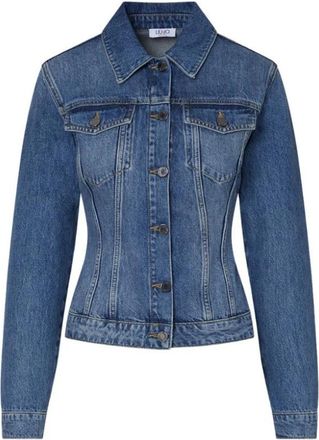 Liu Jo Femme, Vestes, Bleu, Taille: 40 FR Veste en jean avec cordons