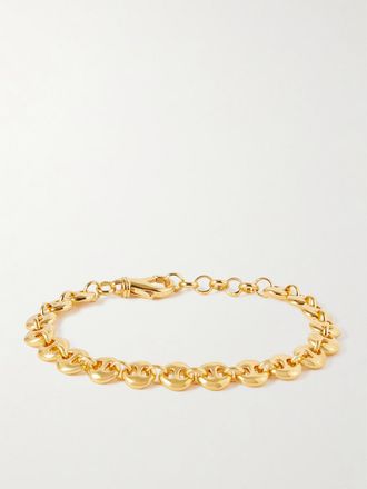 Sophie Buhai Small Circle Link Armband Aus Gold-vermeil