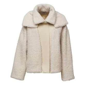 Sportmax Kurze Kunstpelzjacke - - Jackets - Damen - Beige - S