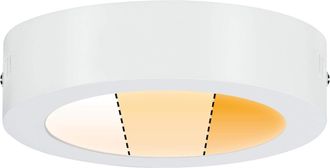 Paulmann 79790 Carpo LED Panel 170mm rund 10,2W Weiß matt mit Warmdimmfunktion 3000-2300K