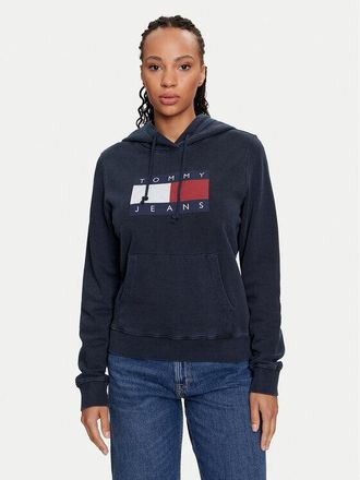 Tommy Jeans Sweatshirt Flag DW0DW18654 Dunkelblau Regular Fit