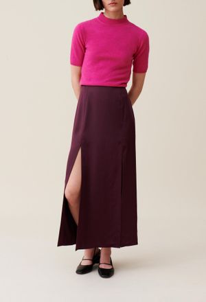 Claudie Pierlot Jupe longue fluide &agrave; pinces