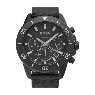 HUGO BOSS Homme, Accessoires, Noir, Taille: ONE Size Montre Contemporaine 1513918