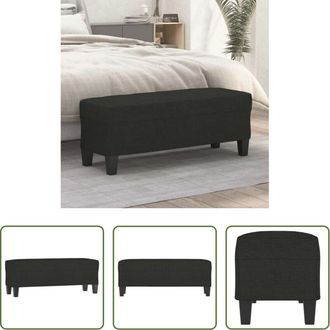 vidaXL vidaXL Banc de lit - Banc Noir 100x35x41 cm Tissu