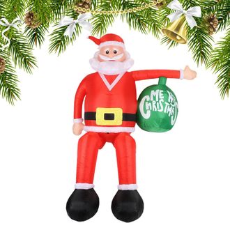 Generic Aufblasbarer Weihnachtsmann,Wetterfest Festlich,Aufblasbare Weihnachtsmann Garten Dekoration | F&uuml;r Familienfeiern Schulh&ouml;fe Terrassen G&auml;rten Parks Hin