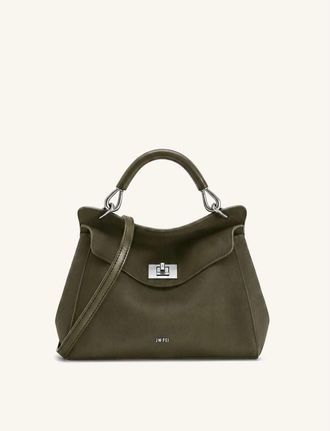 JW PEI sac &agrave; main Lucia &agrave; poign&eacute;e sup&eacute;rieure en daim synth&eacute;tique vert olive fonc&eacute;