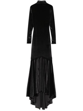 Atu Body Couture robe longue en velours - Noir