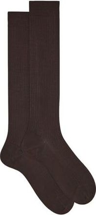 Dor&eacute; Dor&eacute; Chaussettes hautes c&ocirc;tel&eacute;es en coton