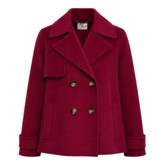 Fracomina Kurzer Caban-Mantel - - Coats - Damen - Rot - L