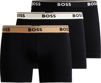HUGO BOSS 3er-Pack Boxer Briefs mit Stretchanteil und Label-Bund in