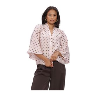 Minus Msviviana V-Ausschnitt Bluse - - Blouses & Shirts - Damen - Rosa - M