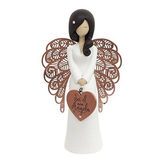 Enesco You Are An Angel an009i Figur Engel, Keramik, Weiß, 9.3 x 9.3 x 15.5 cm