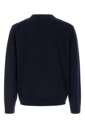 Vivienne Westwood Mens Midnight Blue Wool Blend Alex Sweater Navy Maglieria