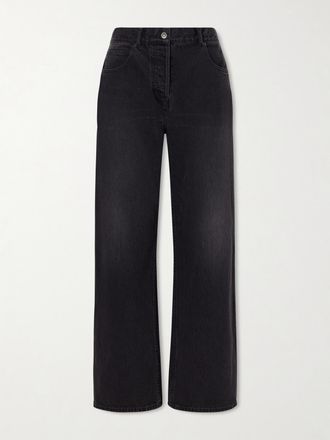 The Row Jean Large Taille Haute Finbar - Noir