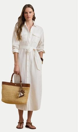 Lauren Ralph Lauren Hemdkleid 200P13685001 &Eacute;cru Regular Fit