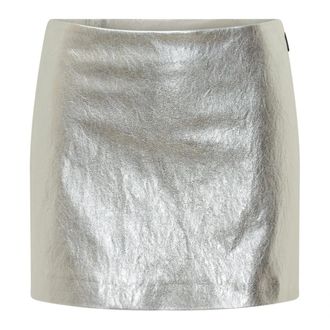 Msgm Gestreifter Minirock - - Skirts - Damen - Grau - S