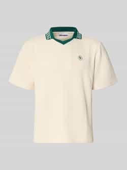 Review Regular Fit Poloshirt mit Logo-Stitching Modell Fancy