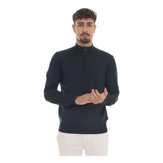 HUGO BOSS Homme, Sweatshirts et sweats &agrave; capuche, Bleu, Taille: 2XL Ebenji Half Zip Pullover