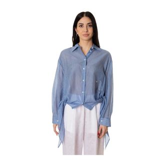 Semicouture Chemise Letitia - Femme - Blouses et Chemises - Bleu - Taille: 44 FR