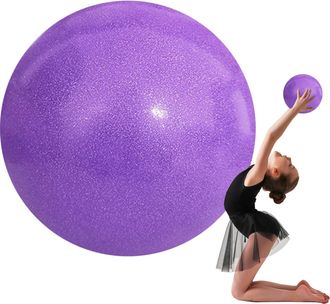 Generico Yoga-Ball - Gymnastikball von 15 cm für Training | Balanceausrüstung Bauch Kraft Zubehör Pilates Glanz Frauen Mädchen Übung