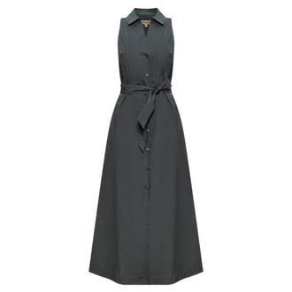 Woolrich &Auml;rmelloses Baumwollkleid - - Dresses - Damen - Gr&uuml;n - S