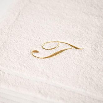 Caleffi Handtuch mit Gästehandtuch aus Baumwolle, elfenbeinfarben, 71406