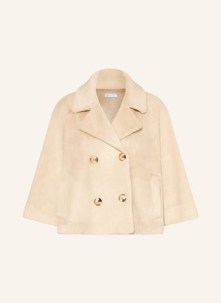 Mrs & Hugs Mrs & Hugs Kunstpelz-Jacke Mit 3/4-Arm weiss