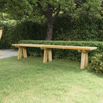 vidaXL Vidaxl - Banc de jardin 220 cm Bois de pin massif impr&eacute;gn&eacute;