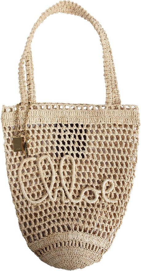 Small Summer Banana Tote Bag in Raffia