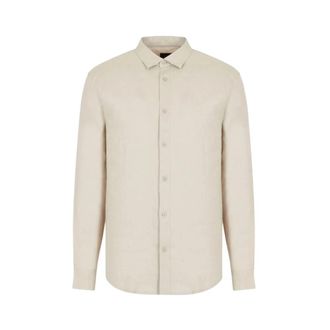 A|X Armani Exchange Leinenhemd - - Shirts - Herren - Beige - M