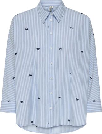 Only Onlzeidi Grace Ls Bow Emb Shirt WVN