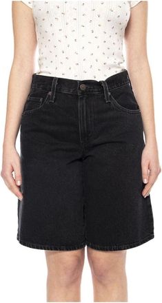 Levi's Femme, Shorts, Noir, Taille: W26 Baggy Dad Jorts