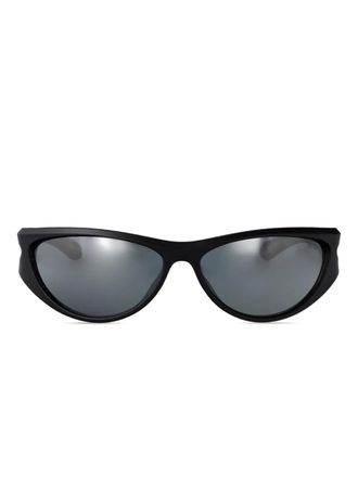 Diesel lunettes de soleil &agrave; monture ovale - Noir