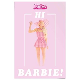 Reinders Poster, Barbie Film - hi Barbie, Kinderzimmer, Poster, Wanddeko, Room Decor, 150 gr. gl&auml;nzend Bilderdruckpapier, Lila, 91,5 x 61cm