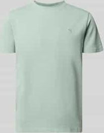 Lerros T-Shirt mit Strukturmuster und Logo-Stitching