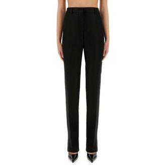 Sportmax Femme, Pantalons, Noir, Taille: 40 FR Slim-fit Pantalons