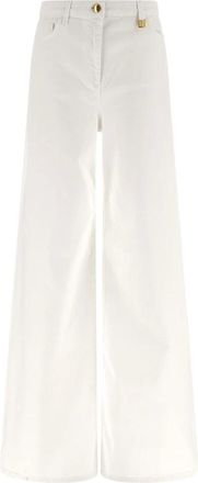 Elisabetta Franchi Femme, Jeans, Blanc, Taille: W29 Palazzo Jeans