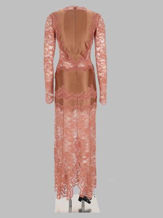 Paco Rabanne Lace and Jersey Dress - Pink