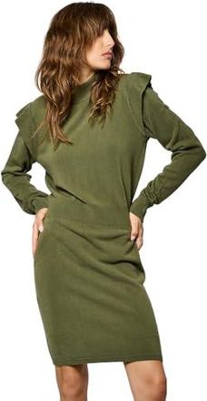 Kaporal Femme Robe pour Coupe, Manches Longues, Col Cheminée, Modèle Moji, Couleur Kaki, Taille XS, Kaki, XXS EU