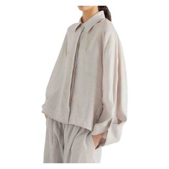 Meimeij Femme, Blouses et Chemises, Beige, Taille: 38 FR 889 Lunar Camicia
