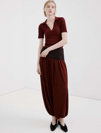 Mango Pull-over maille col en V orange br&ucirc;l&eacute; - Femme - XXS - MANGO