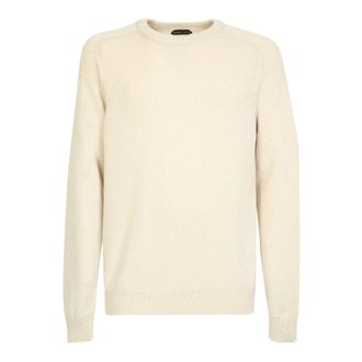 Tom Ford Homme, Pulls, Beige, Taille: M Tfk410 Cashmere Pullover