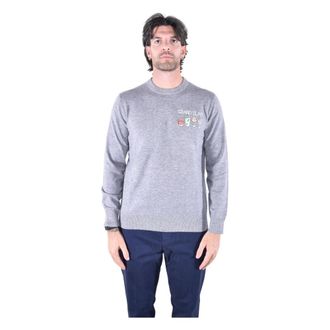 MC2 Saint Barth Heron Light Rundhals-Pullover - - Knitwear - Herren - Grau - M