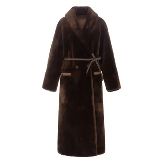 Urban Code Femme, Vestes, Brun, Taille: 38 FR Manteau Long R&eacute;versible