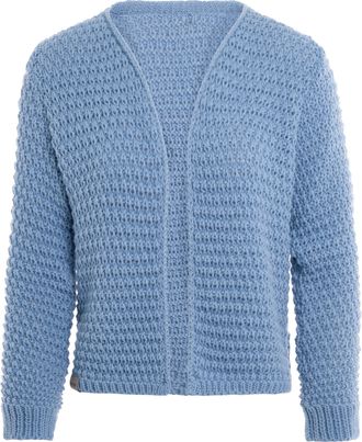 Knit Factory Becky Kurze Strickjacke - Crystal Blue - 40/42