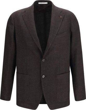 Tagliatore Blazer en laine &agrave; un boutonnage - Homme - Vestes - Brun - Taille: XL