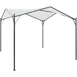 vidaXL Belv&eacute;d&egrave;re 3x3x2,6 m Blanc 180 g/m&sup2;